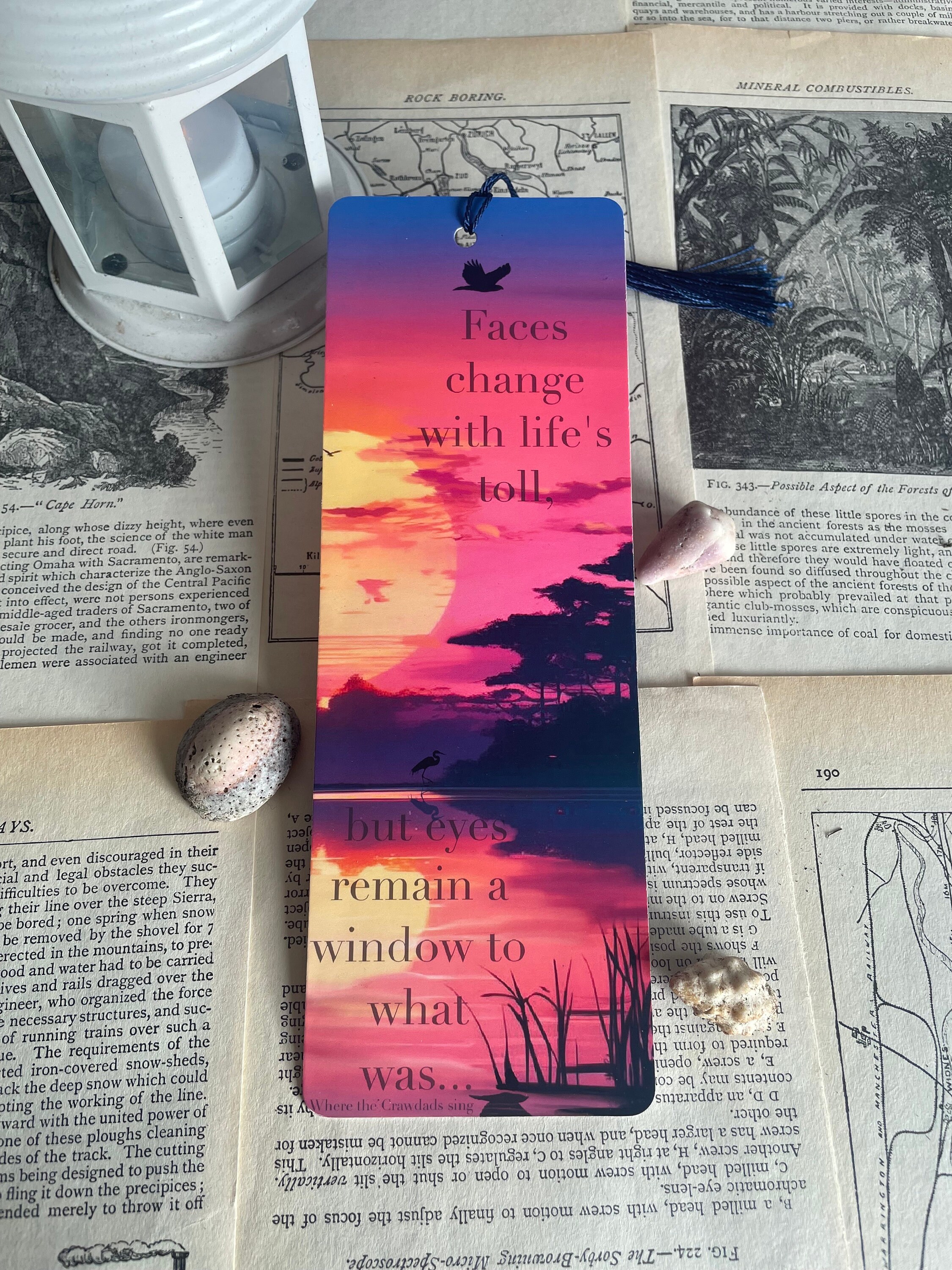 Where the Crawdads Sing Inspired Bookmark, Marsh Twilight Bookmark - Etsy