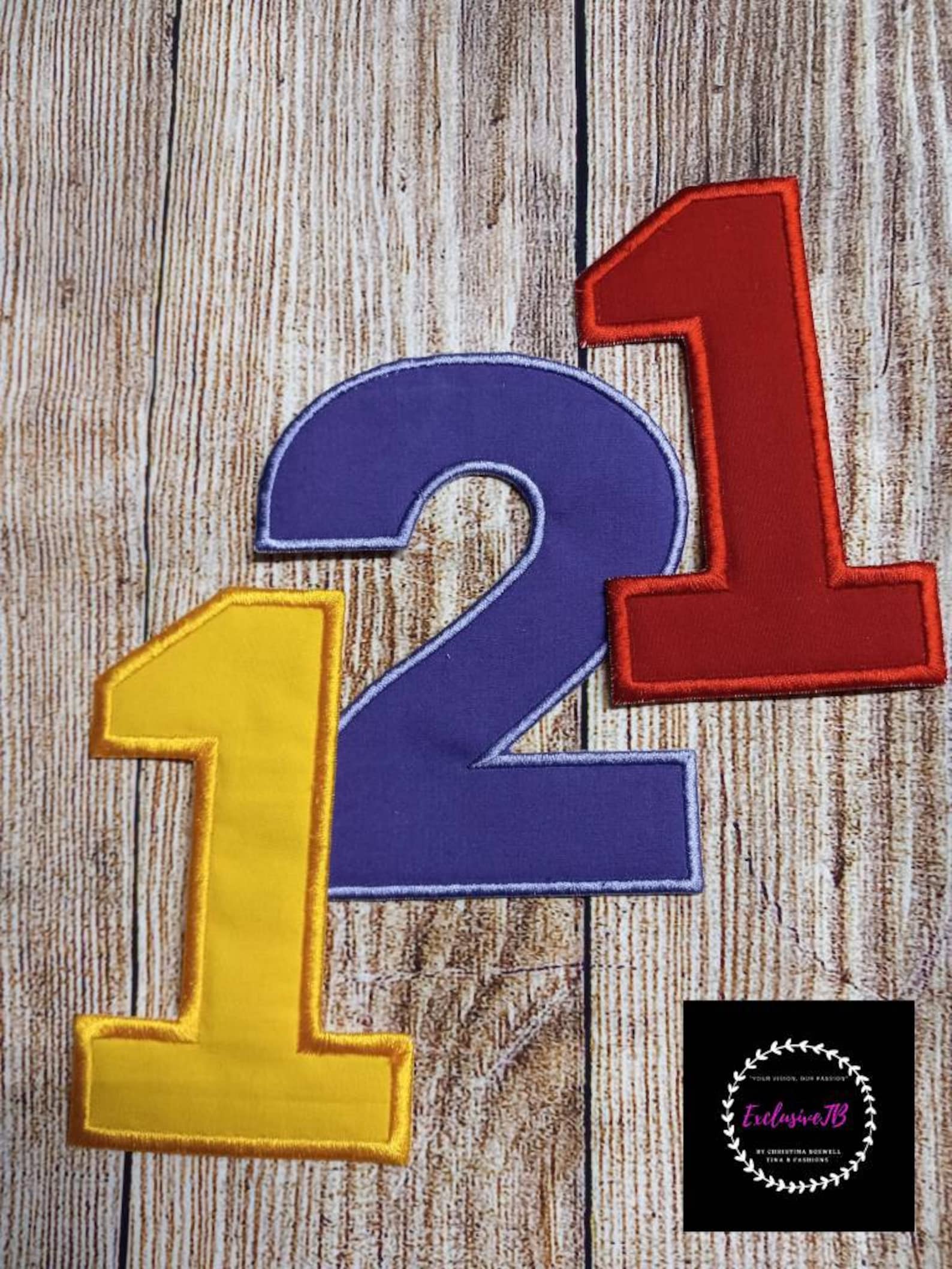 Number Iron on Patches 5.5 Inch Iron on Patches Applique - Etsy