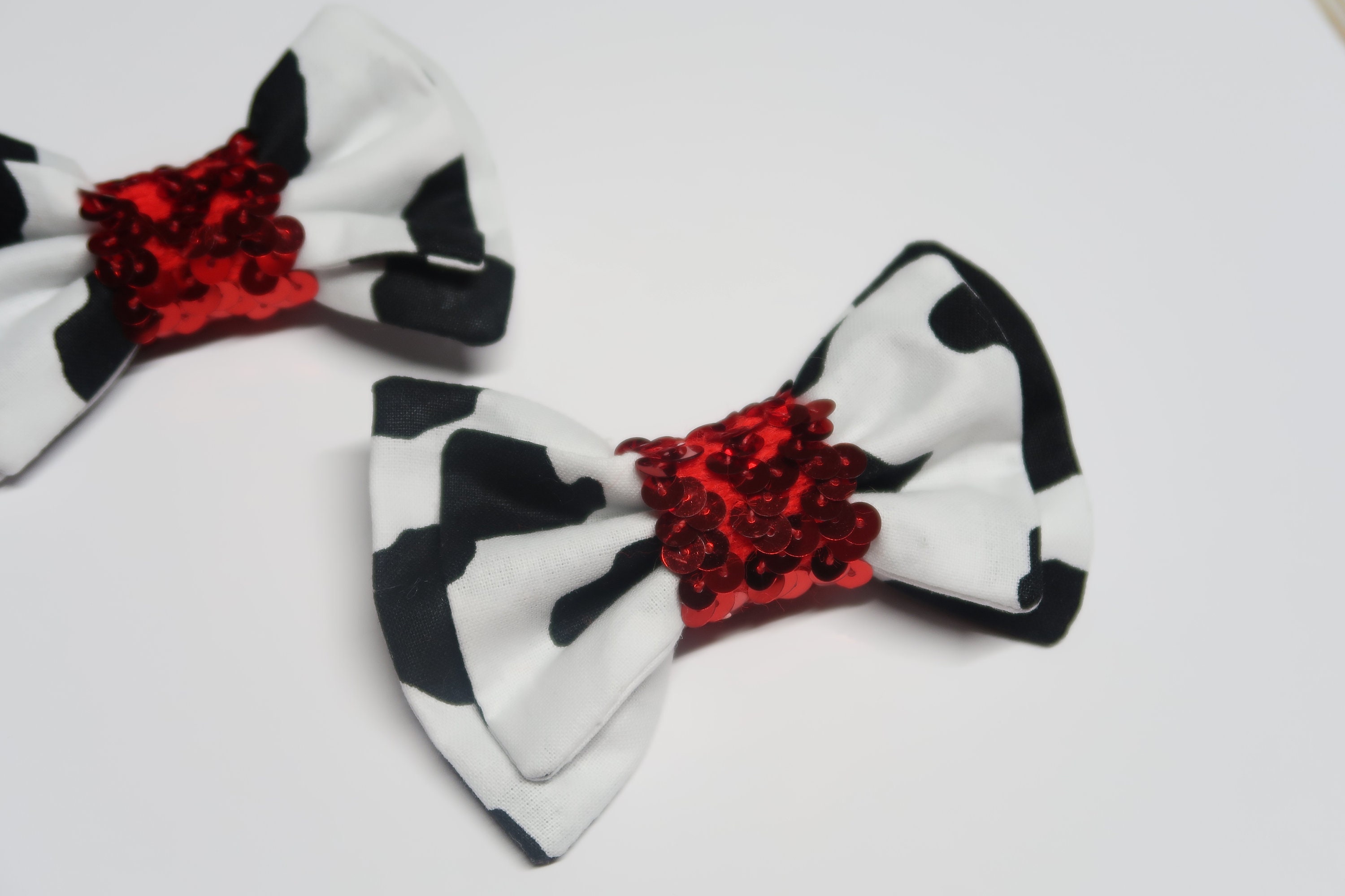 Cow Print Hair Bows Cow Print Head Piece Bow Cow Hair Bow - Etsy