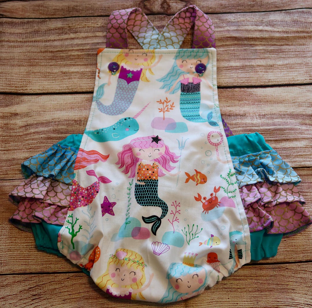 Little Girl Mermaids, Toddler Mermaid Outfit, Colorful Mermaid Outfit ...