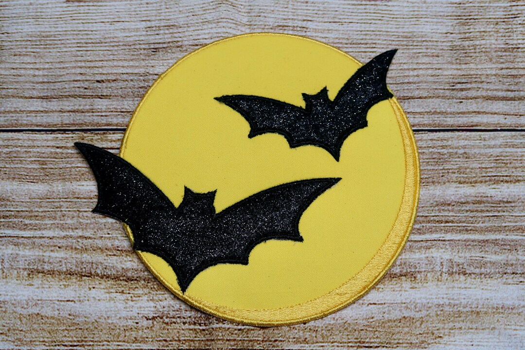 Large Full Moon Patch, Moon Iron on Patch, Full Moon Iron on Patch, Sew ...