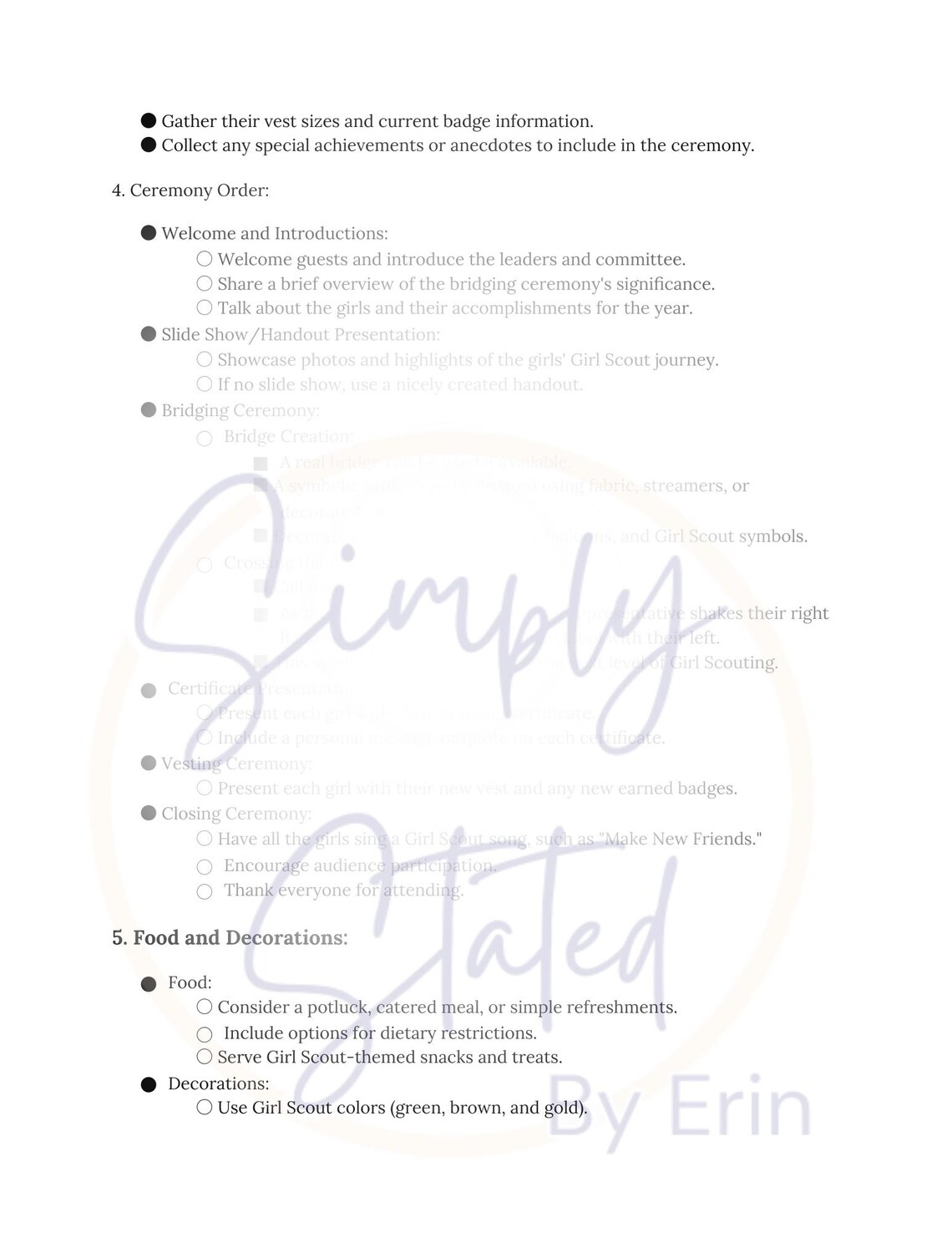 Girl Scout Bridging Certificates: Customizable Daisies, Brownies ...