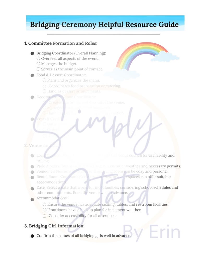 Girl Scout Bridging Certificate: Brownie to Junior + Ceremony Guide ...