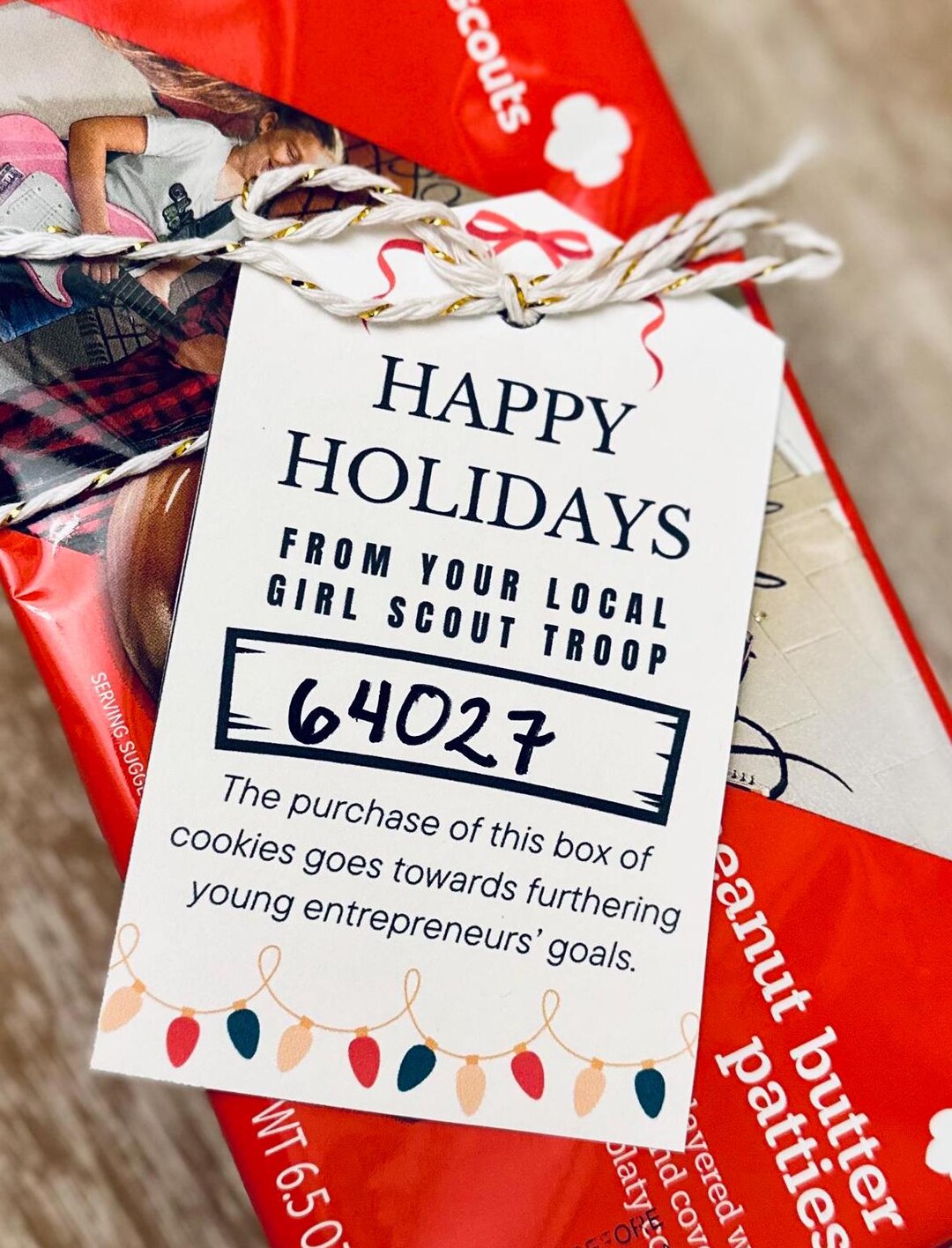 Girl Scout Holiday Cookie Gift Tags, **instant Download** Christmas ...