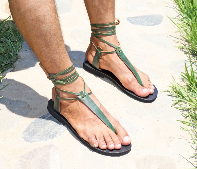 Handmade Leather Calpas Sandals Malibu M - Etsy