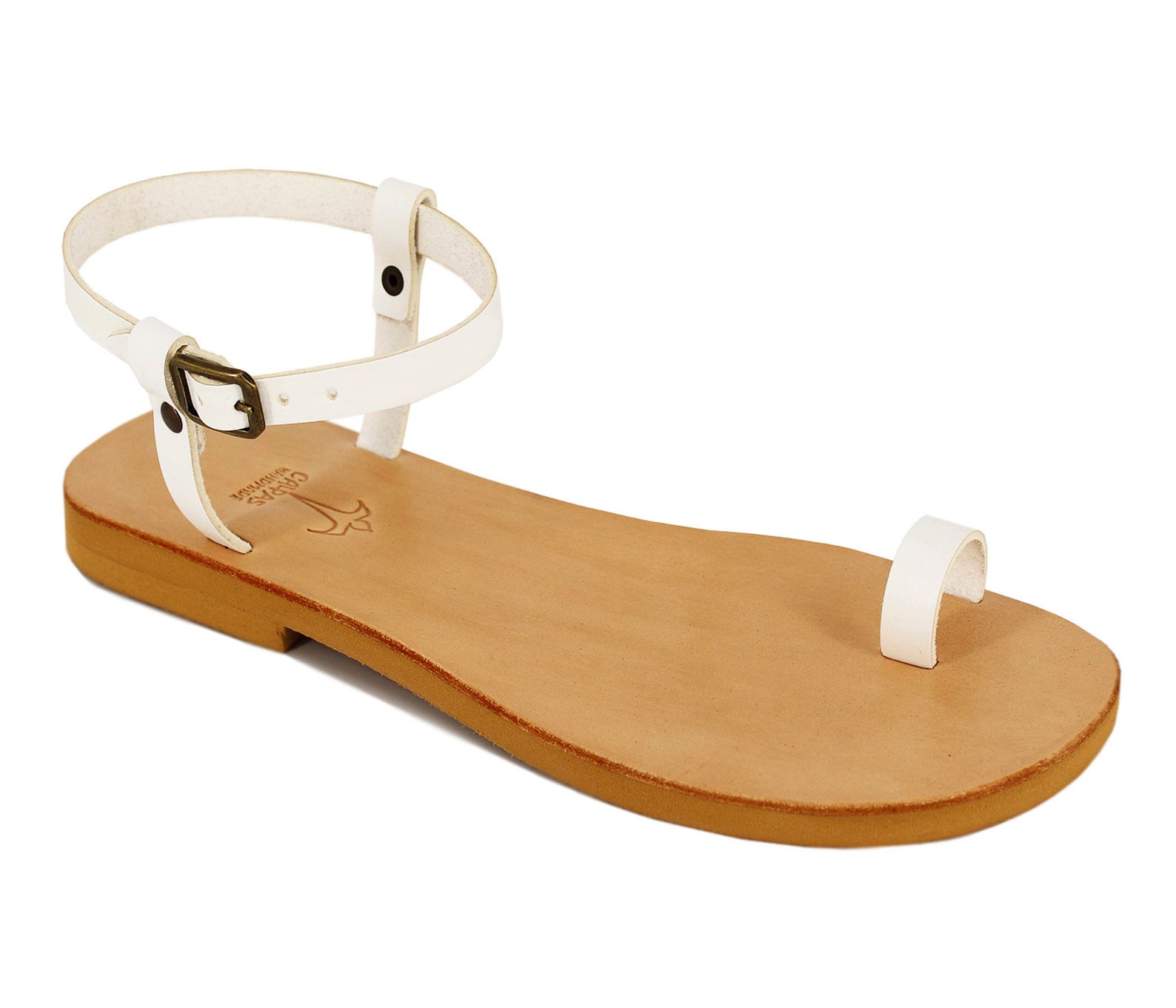 Toe Ring Leather Sandals – DREAM - Etsy