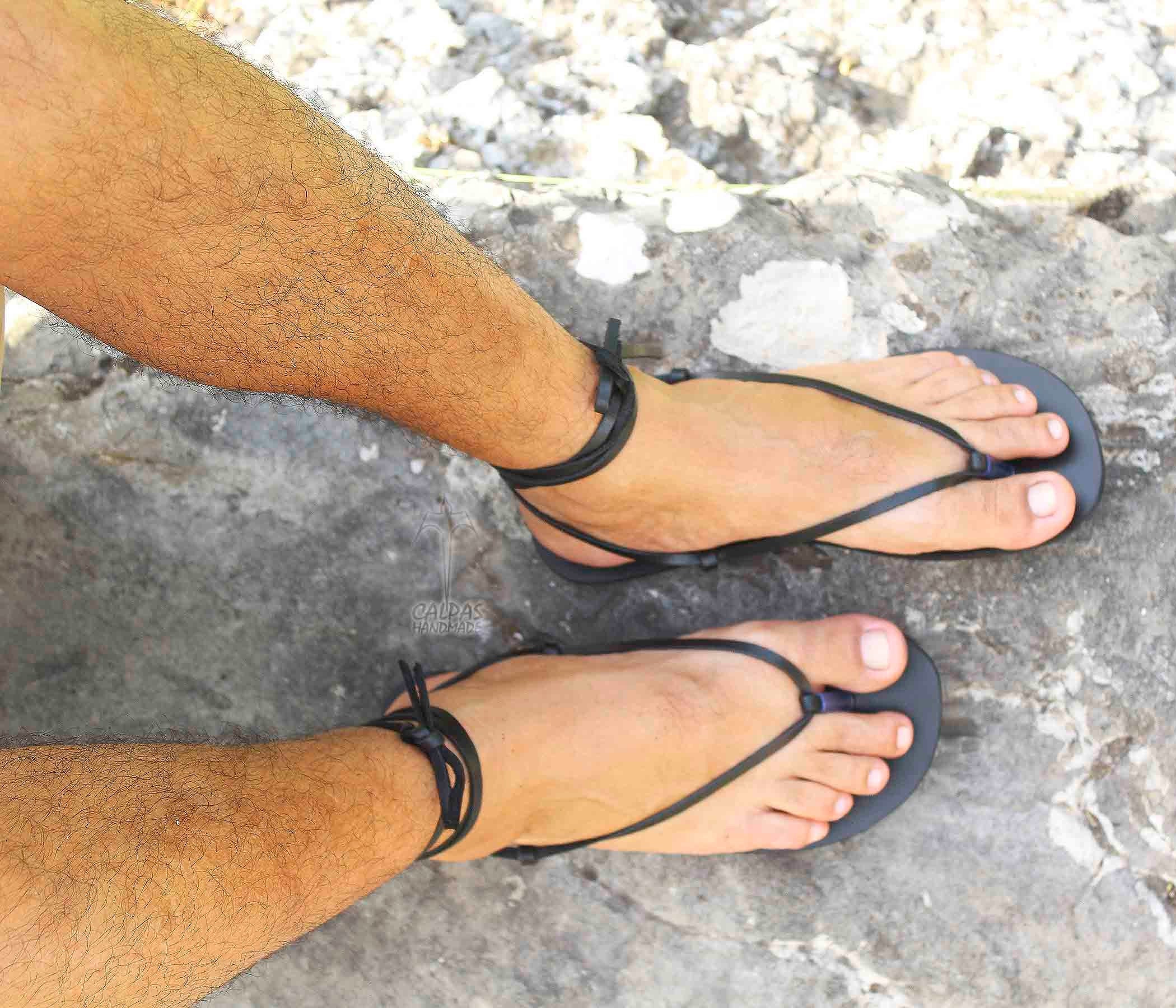 Leather Barefoot Sandals - Flexible Minimalist Men's Shoes -chasqui - Etsy