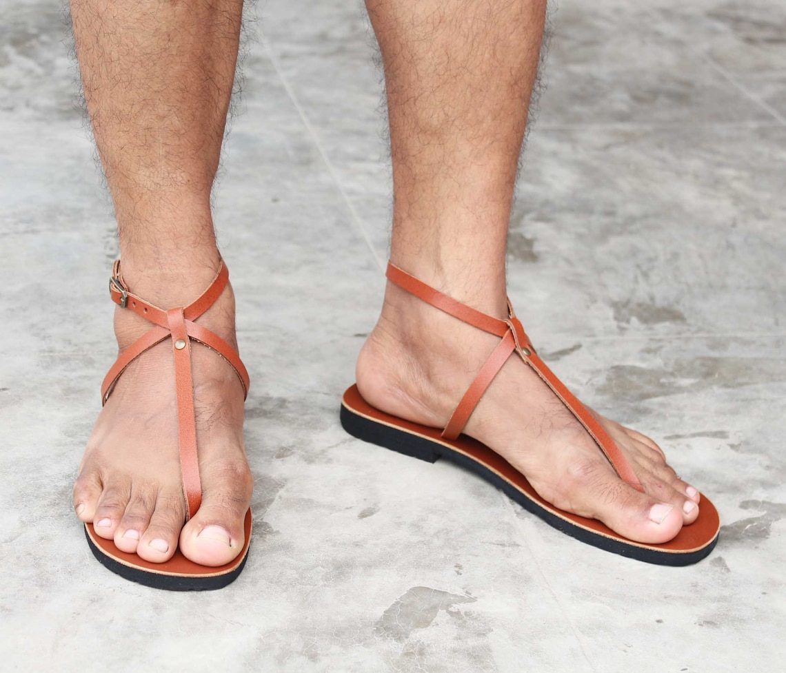 Men Thong Sandals - Sin M - Etsy