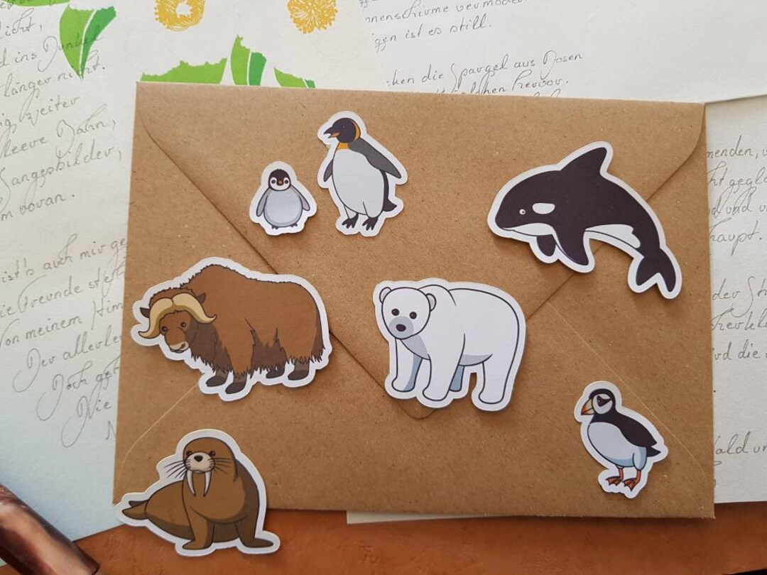 Sticker Set Polar Animals - Etsy