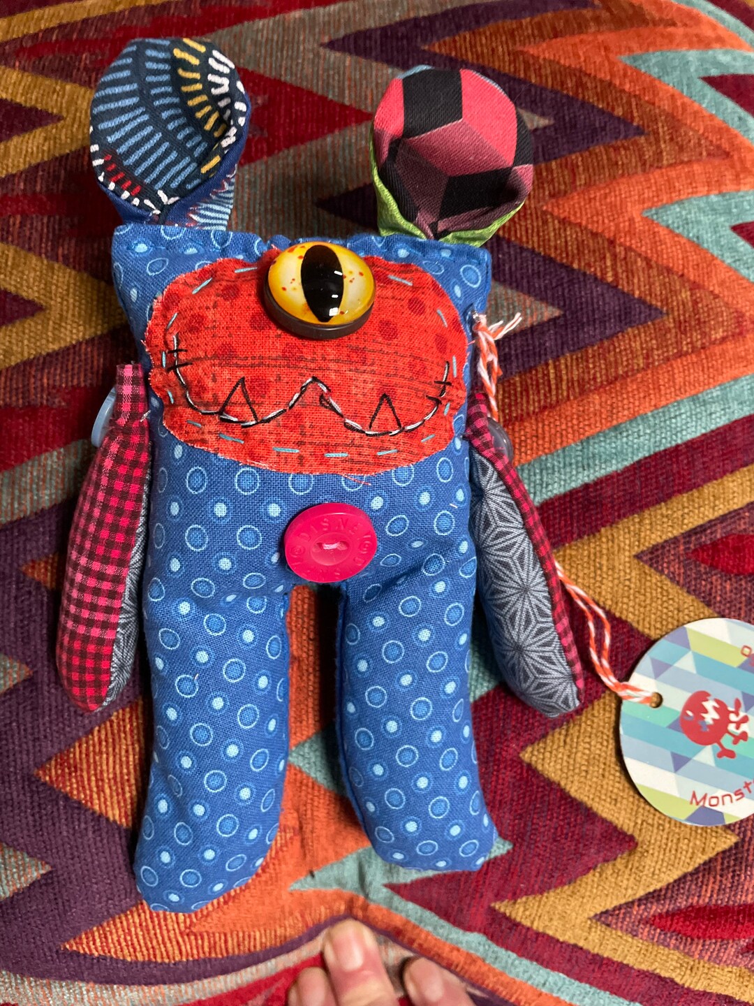 CUDDLE MONSTERS, Hand Stitched Mini Monster Rag Doll 315 - Etsy