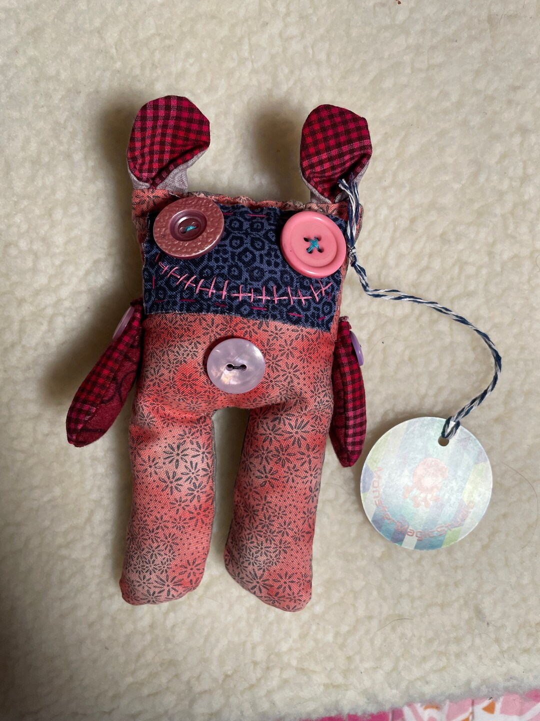 CUDDLE MONSTERS, Hand Stitched Mini Monster Rag Doll 247 - Etsy