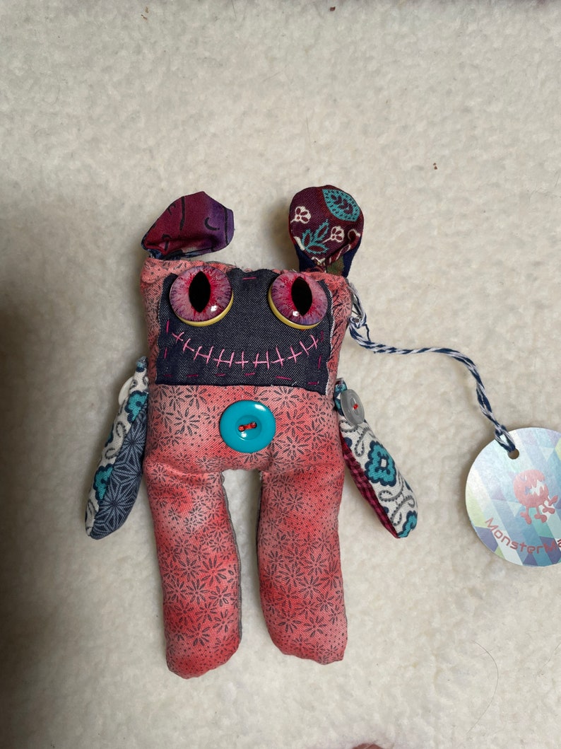 CUDDLE MONSTERS Hand Stitched Mini Monster Rag Doll 313 - Etsy