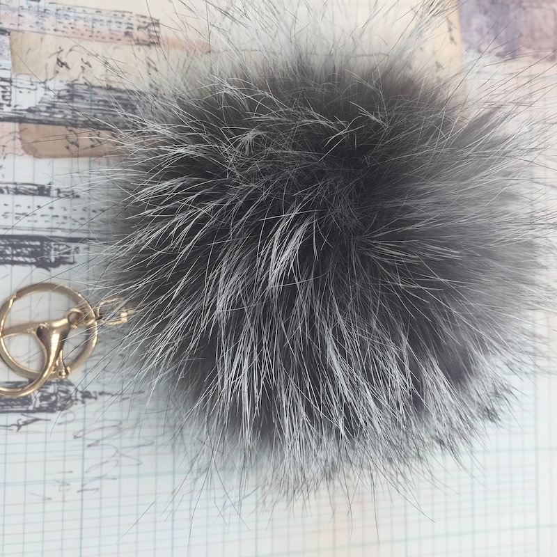 Fur Ball Keychain - Etsy