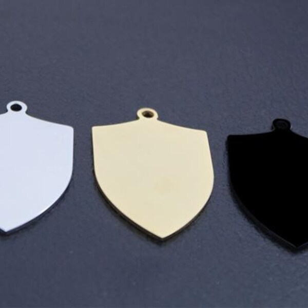 Shield Pendants - Etsy