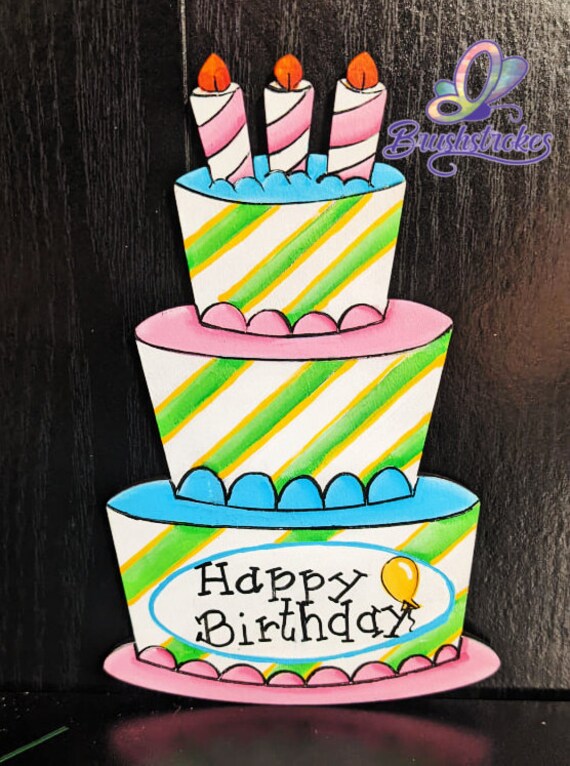 Birthday Cake Attachment for Interchangeable Sign - Etsy