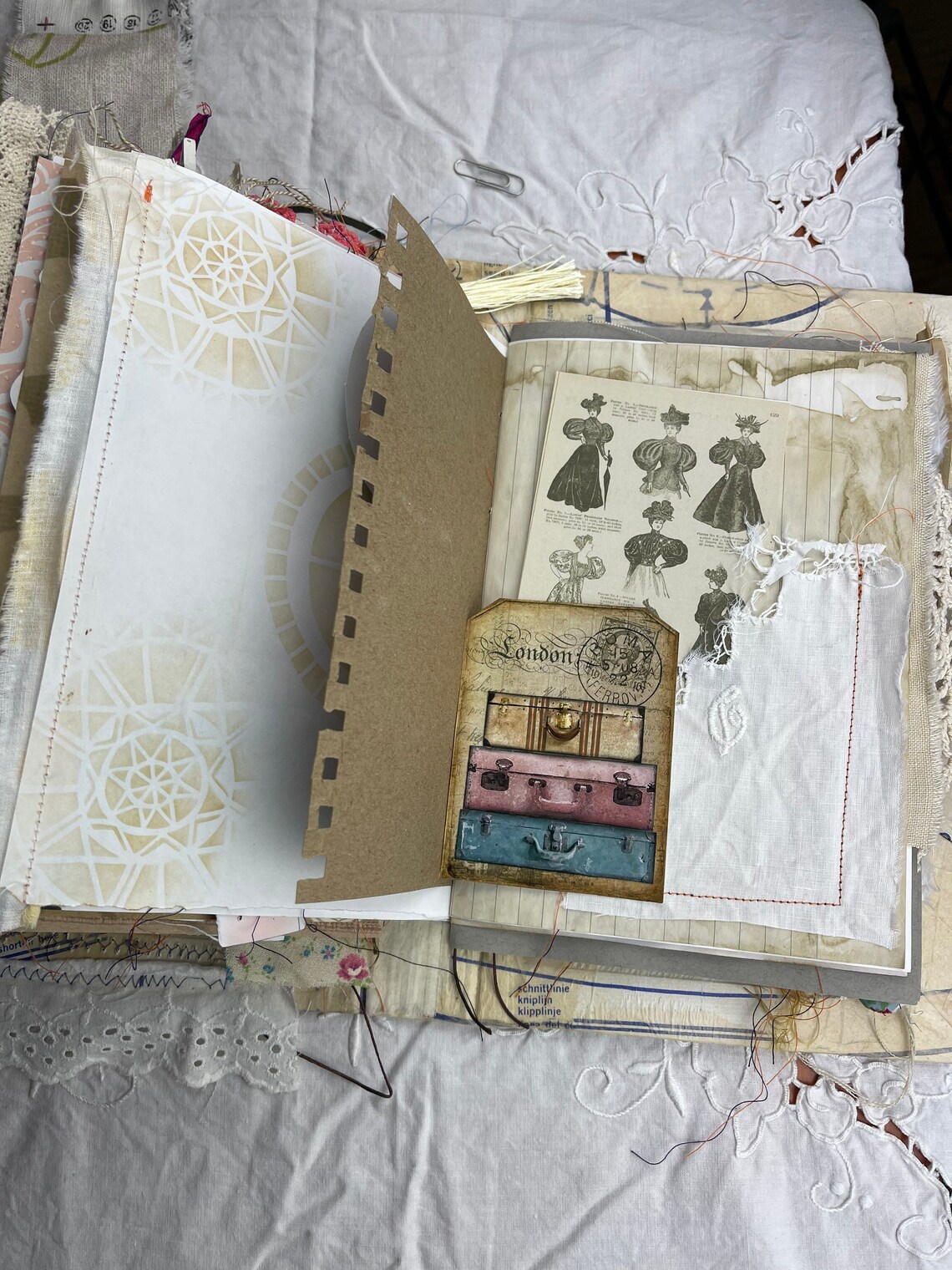 Junk Journal Handmade, Scrapbook, Diary, Art Journal, Writing Notebook ...