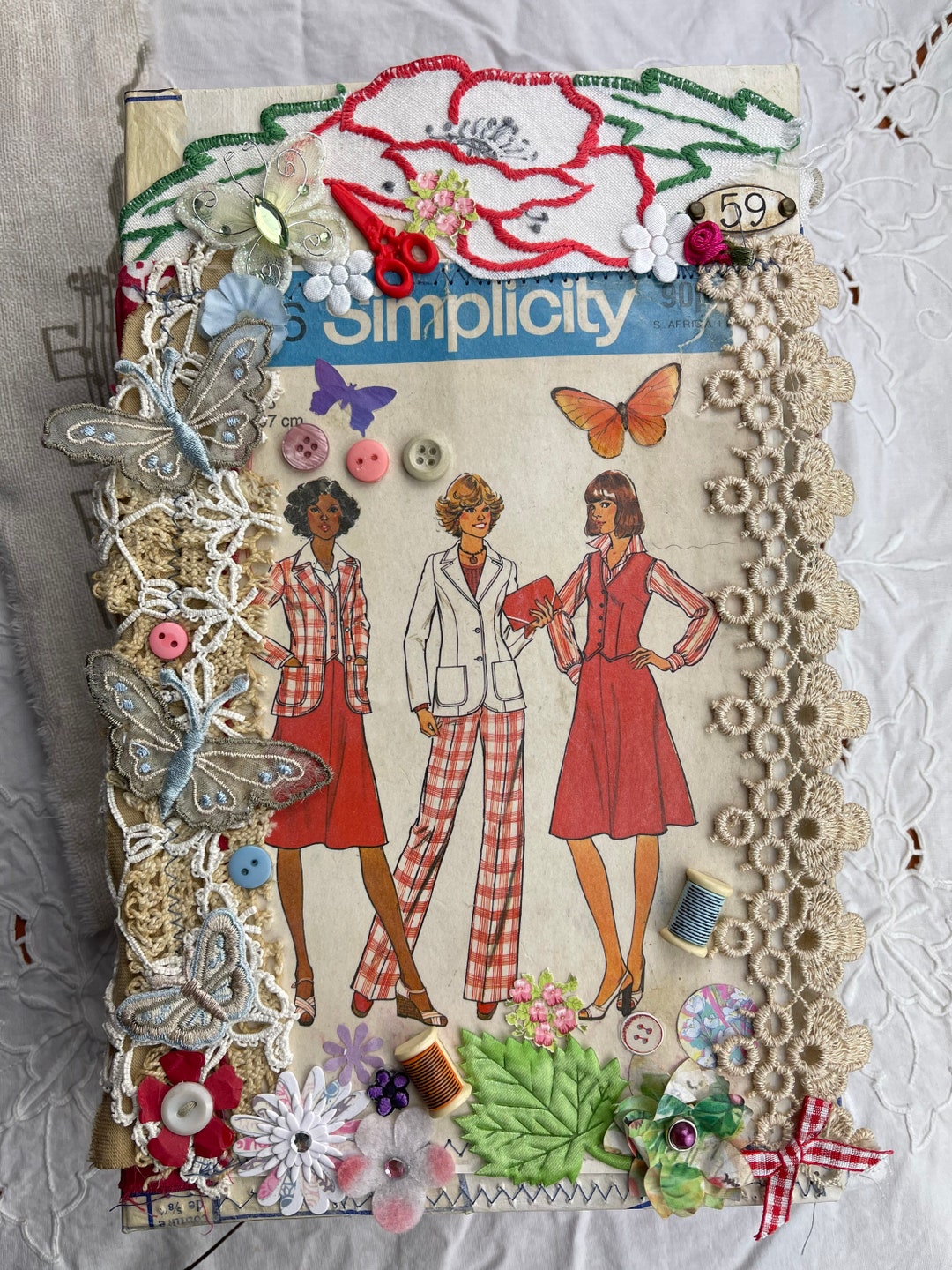Junk Journal Handmade, Scrapbook, Diary, Art Journal, Writing Notebook ...