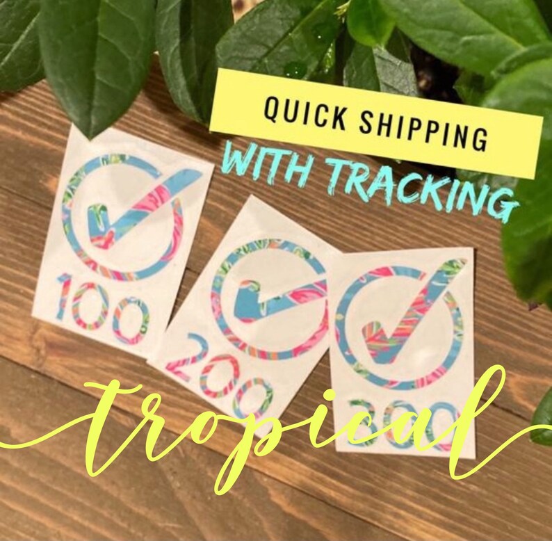 Milestone Cycling Decals Fun Century Sticker Indoor - Etsy