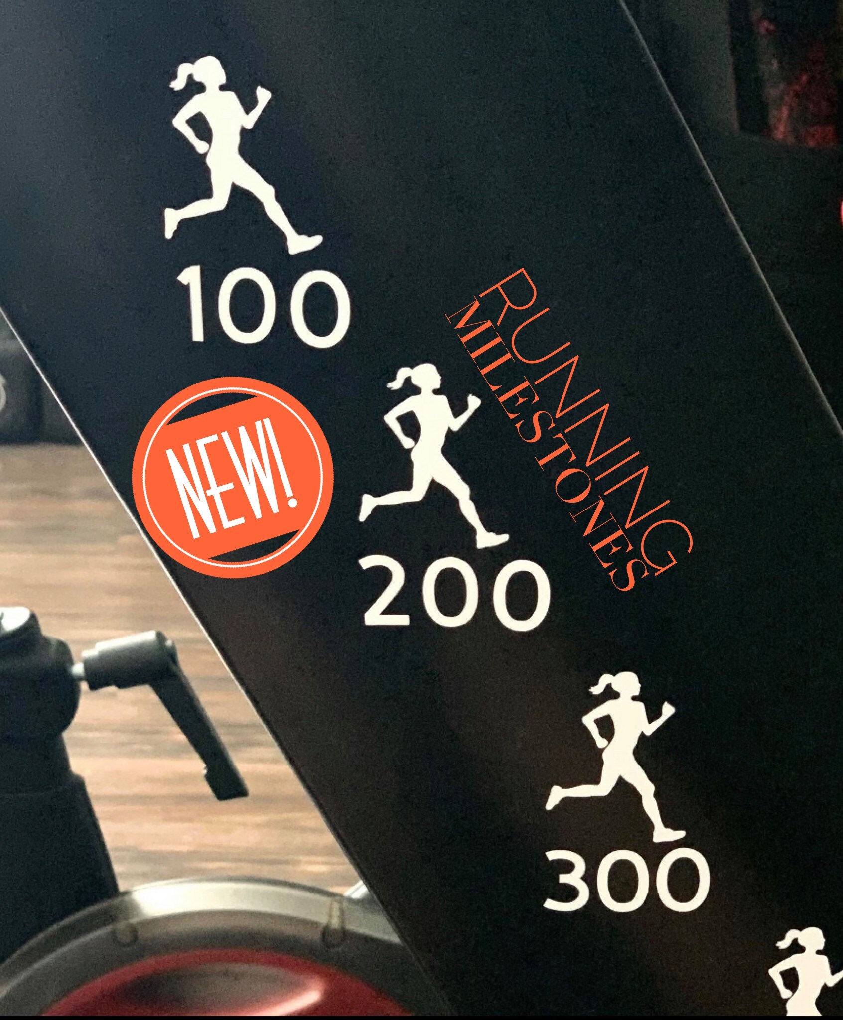 Running Milestone Stickers Vinyl Decals Running Cross - Etsy