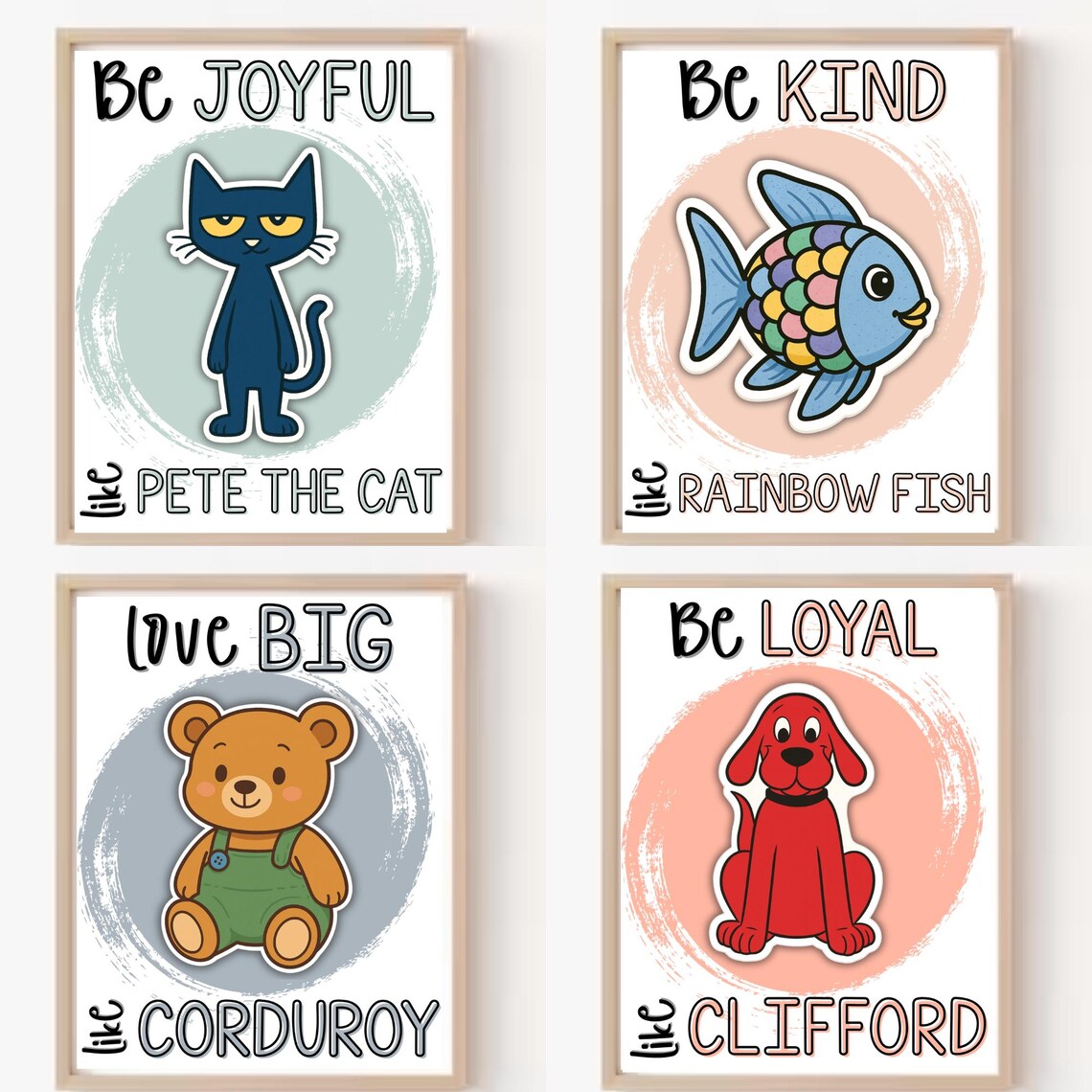 Positive Character Affirmation Posters | Calm Colors | 15 Book-inspired ...