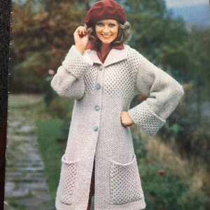 Collection of Vintage Knitting Patterns. Duster Jacket.autumn/fall ...
