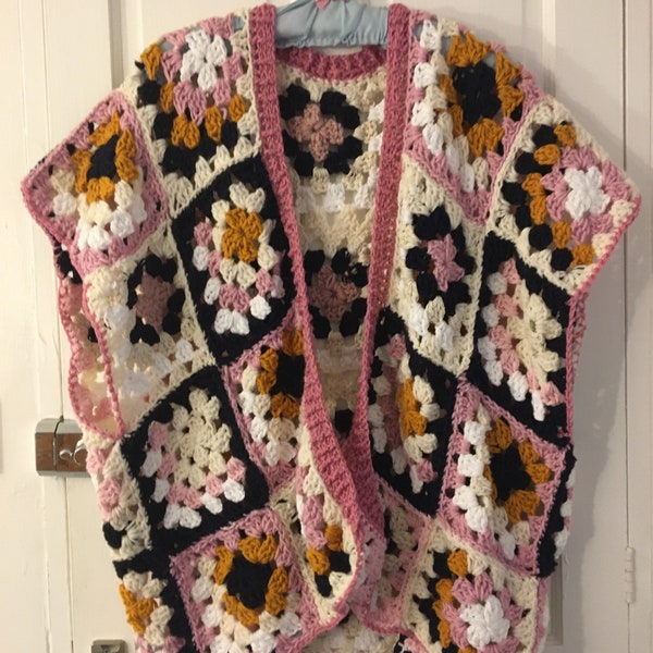 Granny Square Poncho - Etsy UK