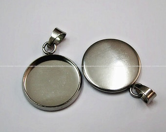 Titanium Steel Cabochon Bezel Cups - Etsy