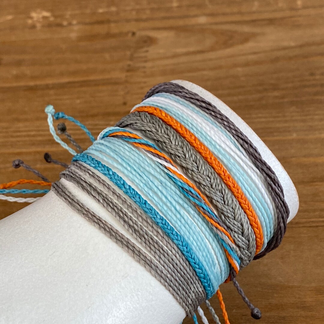 SURFS UP Set of 8 Mega Bracelet Set Waterproof Surfer Bracelets Stack ...