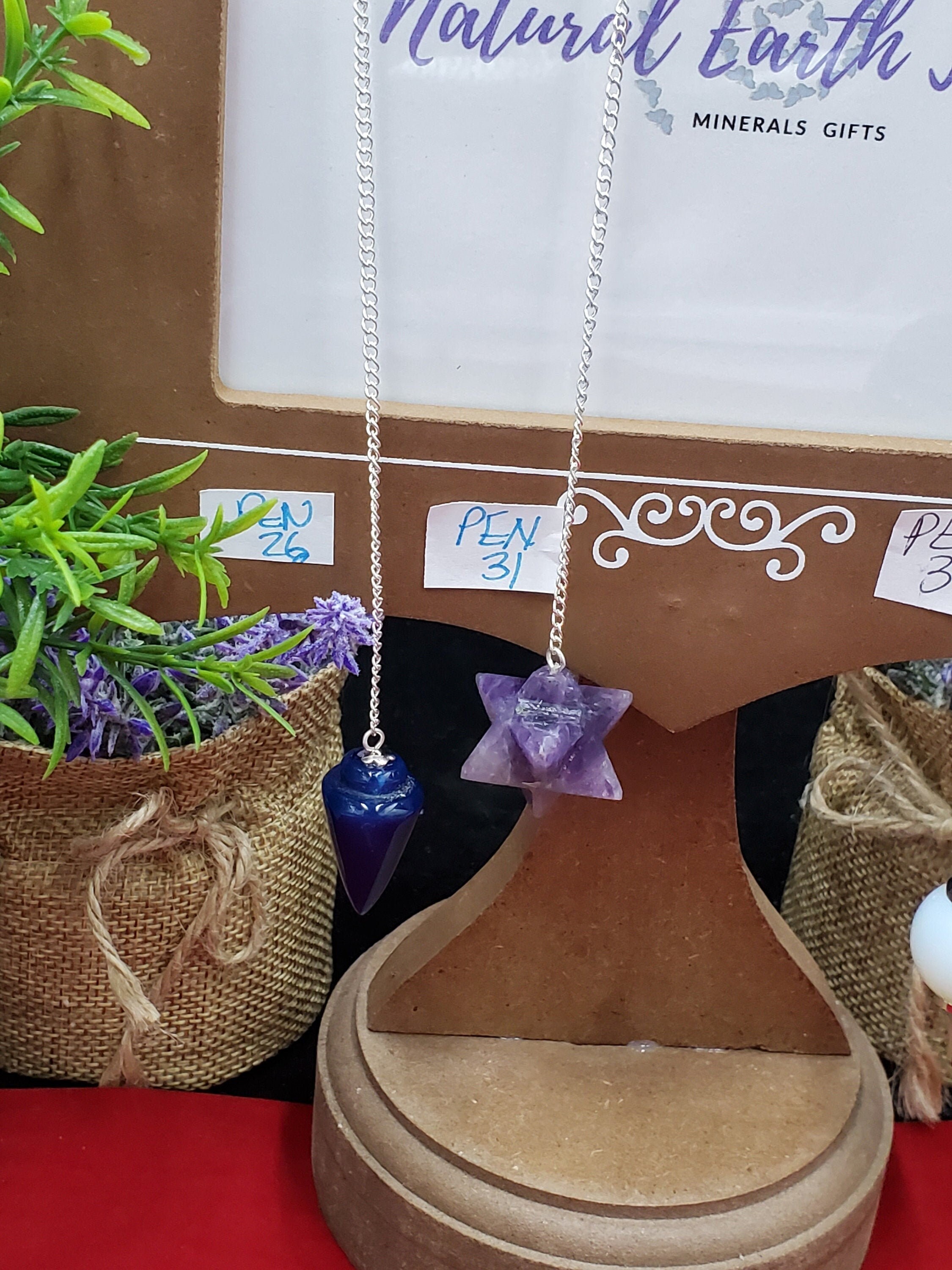 Amethyst Merkaba Pendulum PEN31 - Etsy