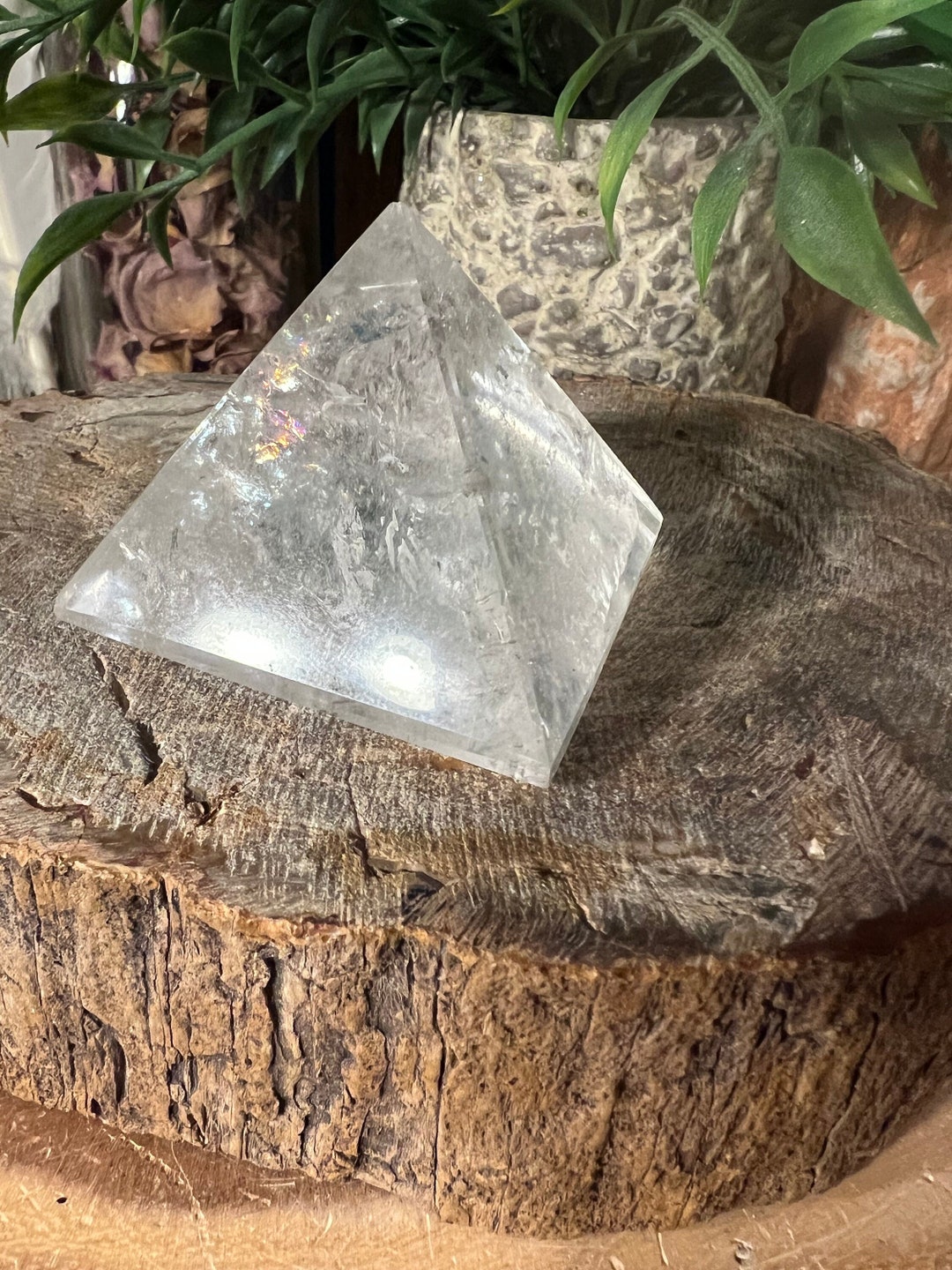 Clear Quartz Pyramid - Etsy