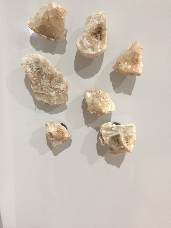 Limestone Crystal Magnets | Etsy