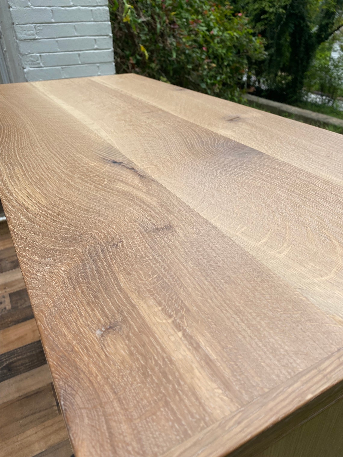 White Oak Bar Cabinet With Storage for 126 Can Mini Fridge / - Etsy