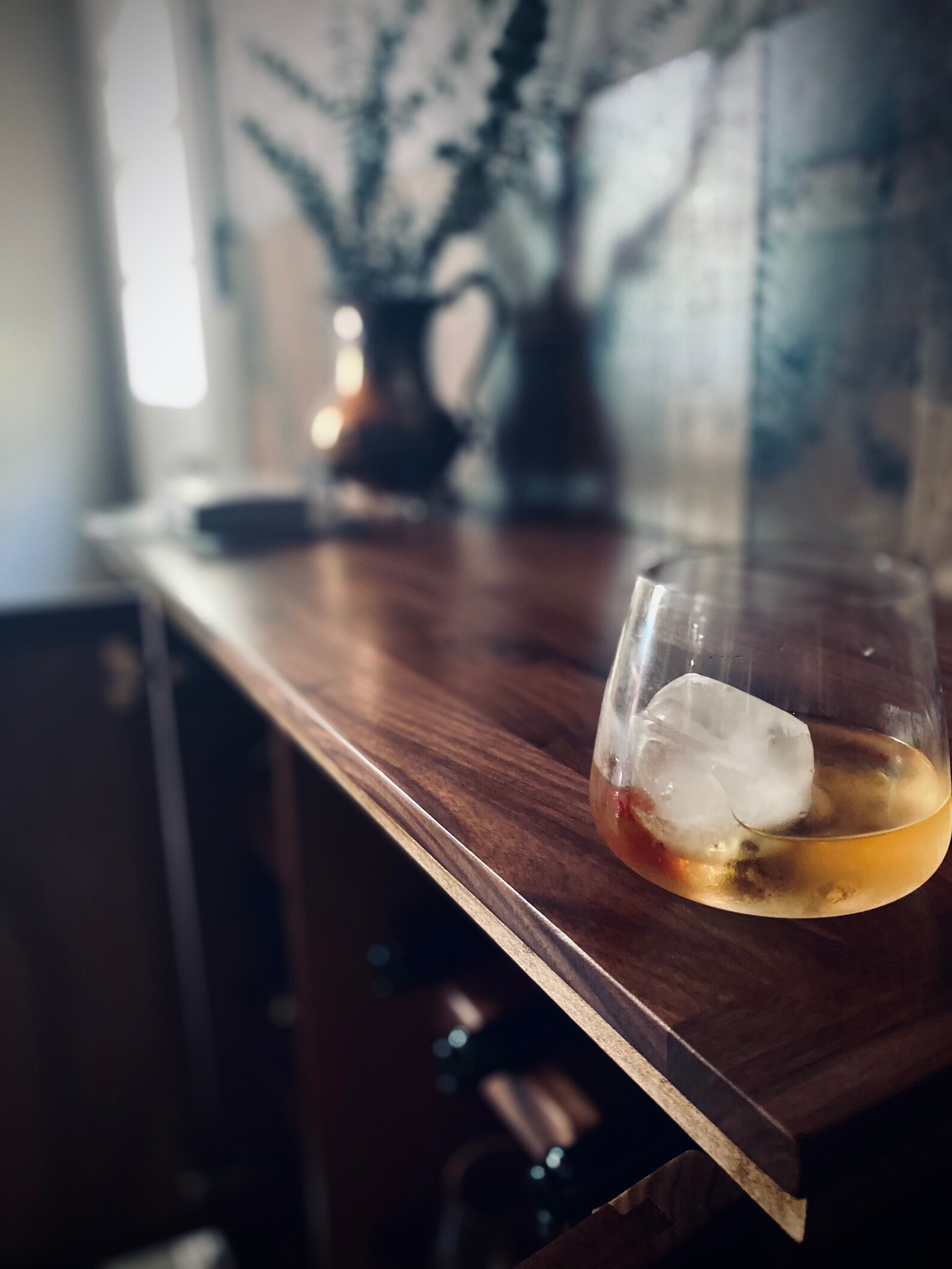 Double Door Locking Walnut Coffee Bar Cabinet/ Bar Cabinet / - Etsy
