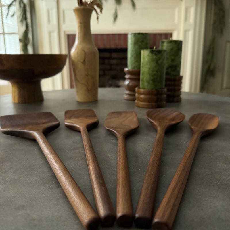 Walnut Utensils - Etsy