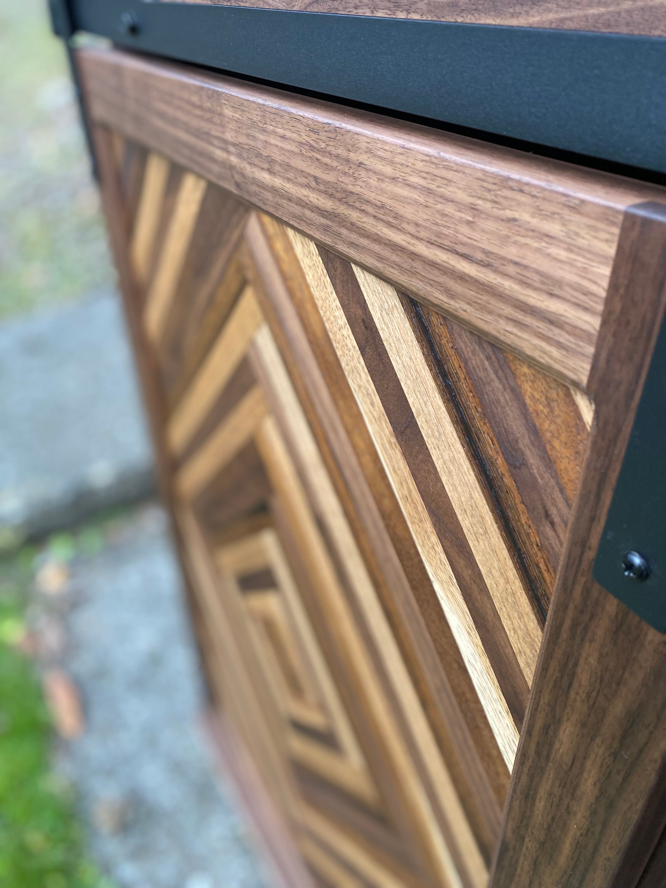 The Fitzgerald: Two-story Walnut Bar Cabinet With Wine Storage - Etsy