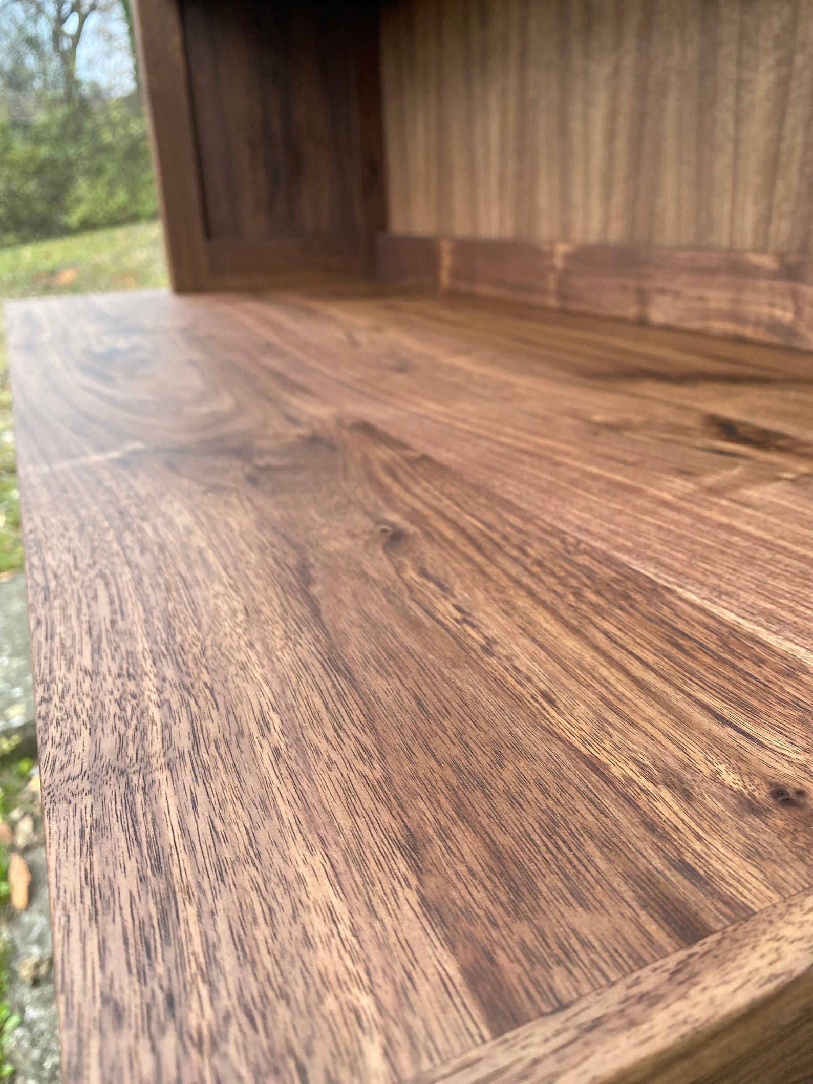 The Fitzgerald: Two-story Walnut Bar Cabinet With Wine Storage - Etsy