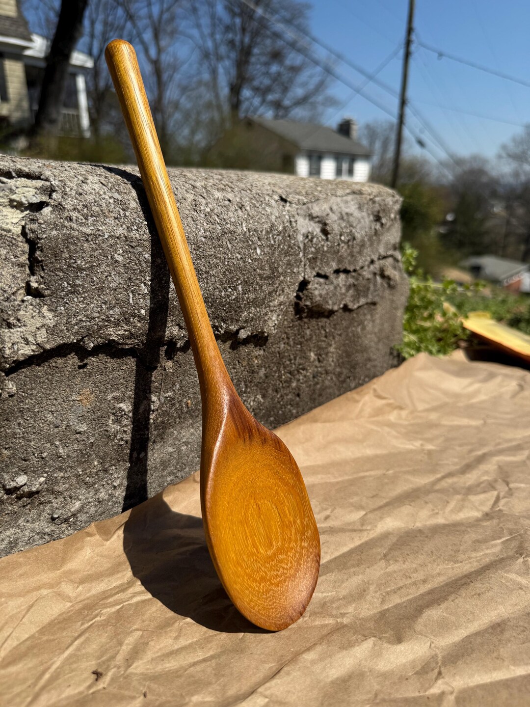 Medium Wooden Spoon / Teak Spoon / Stirring Spoon / Cooking Utensil ...