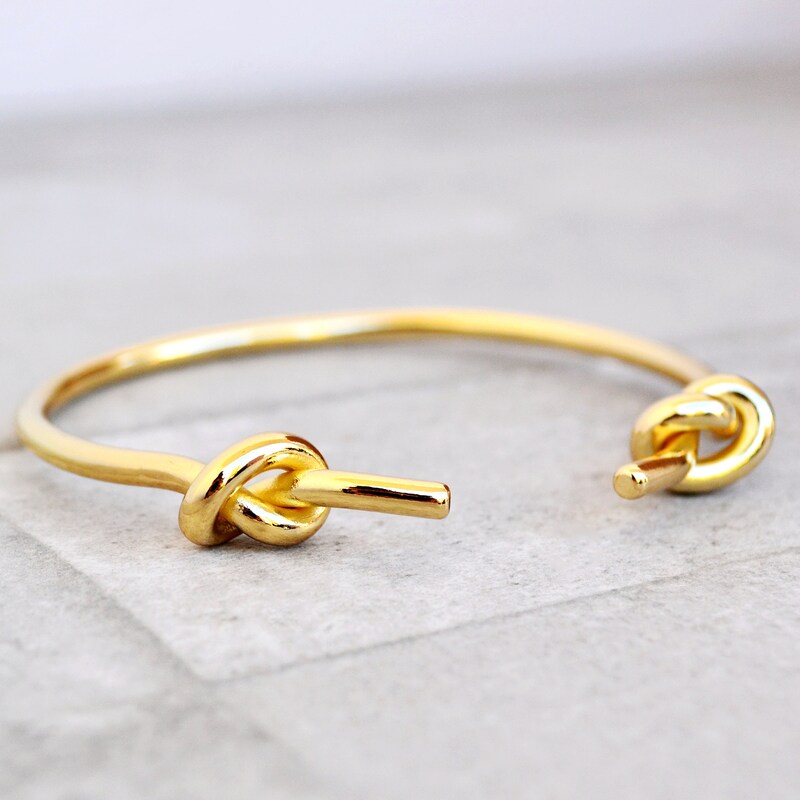Gold Knot Bracelet - Etsy