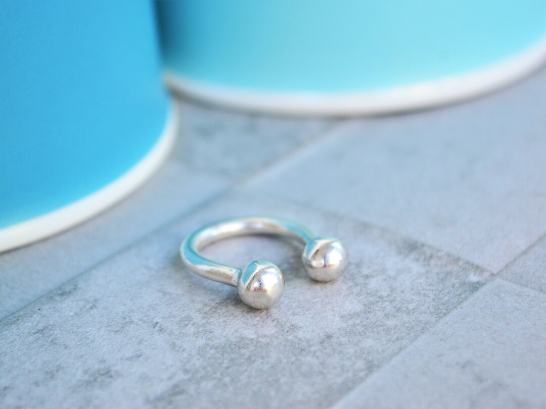 Double Ball Ring,u Shaped Ring,ball Ring,open Ring,knuckle Duster Ring ...
