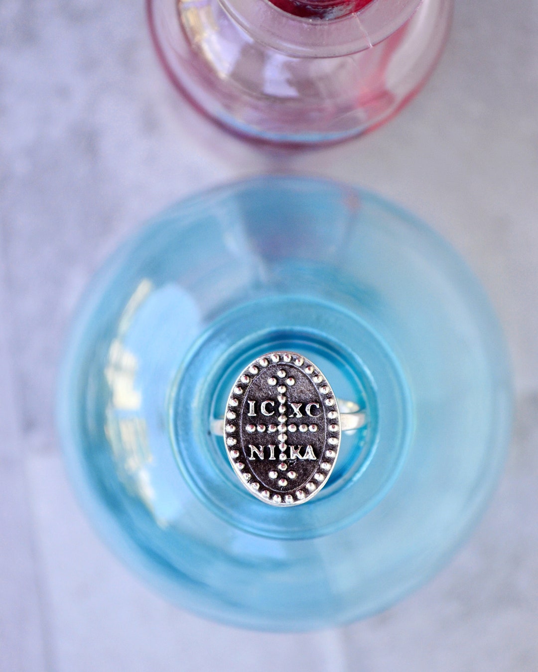 IC XC NIKA Ring, Jesus Christ Conquers Orthodox Cross, Constantine ...