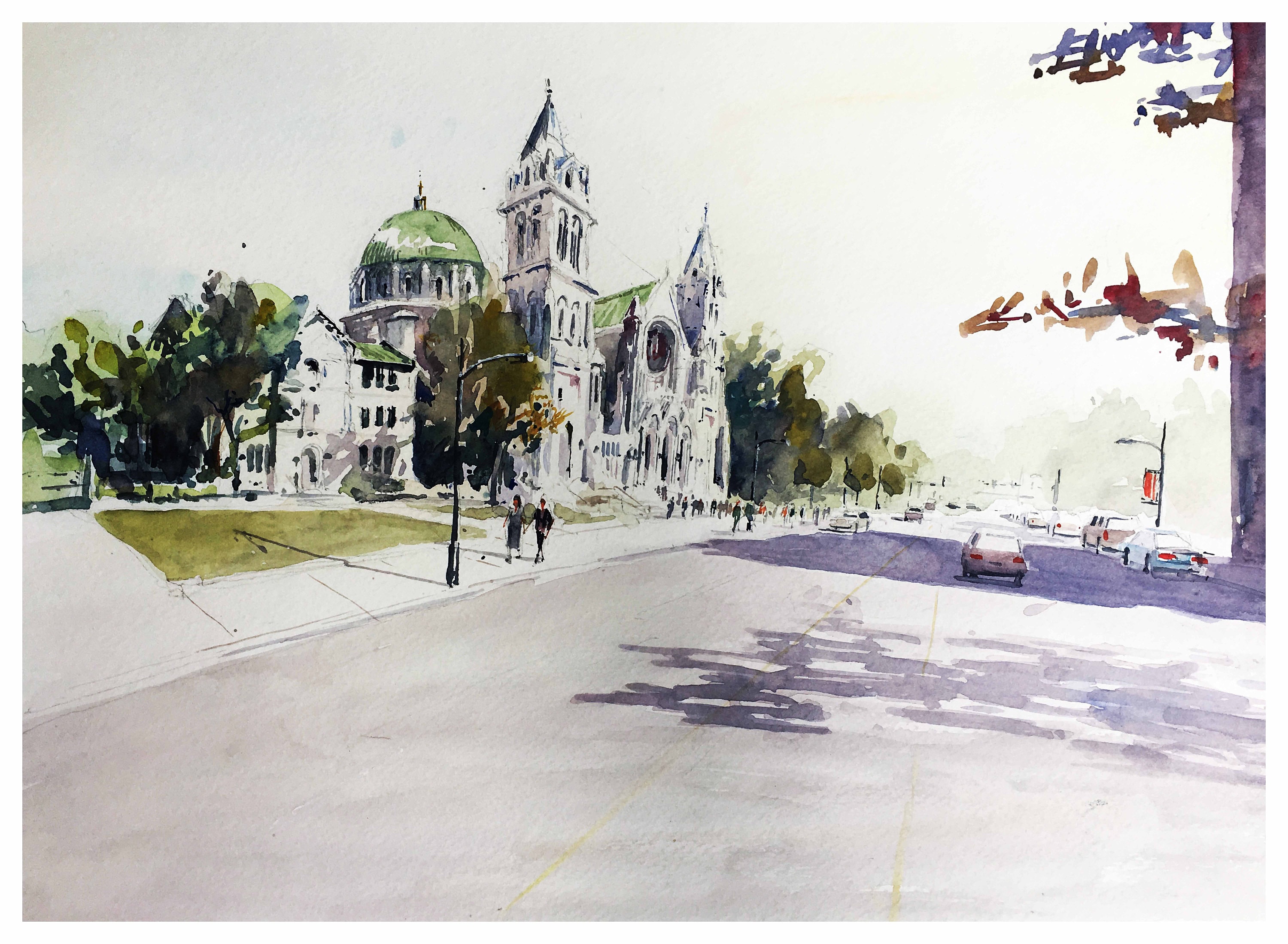 St. Louis Basilica Original - Etsy