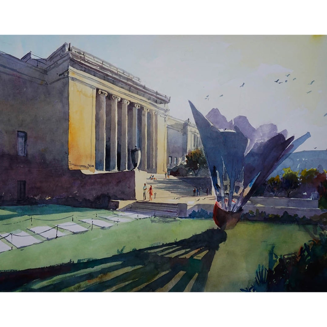 KC Nelson Atkins Sunrise. - Giclee Print - Etsy