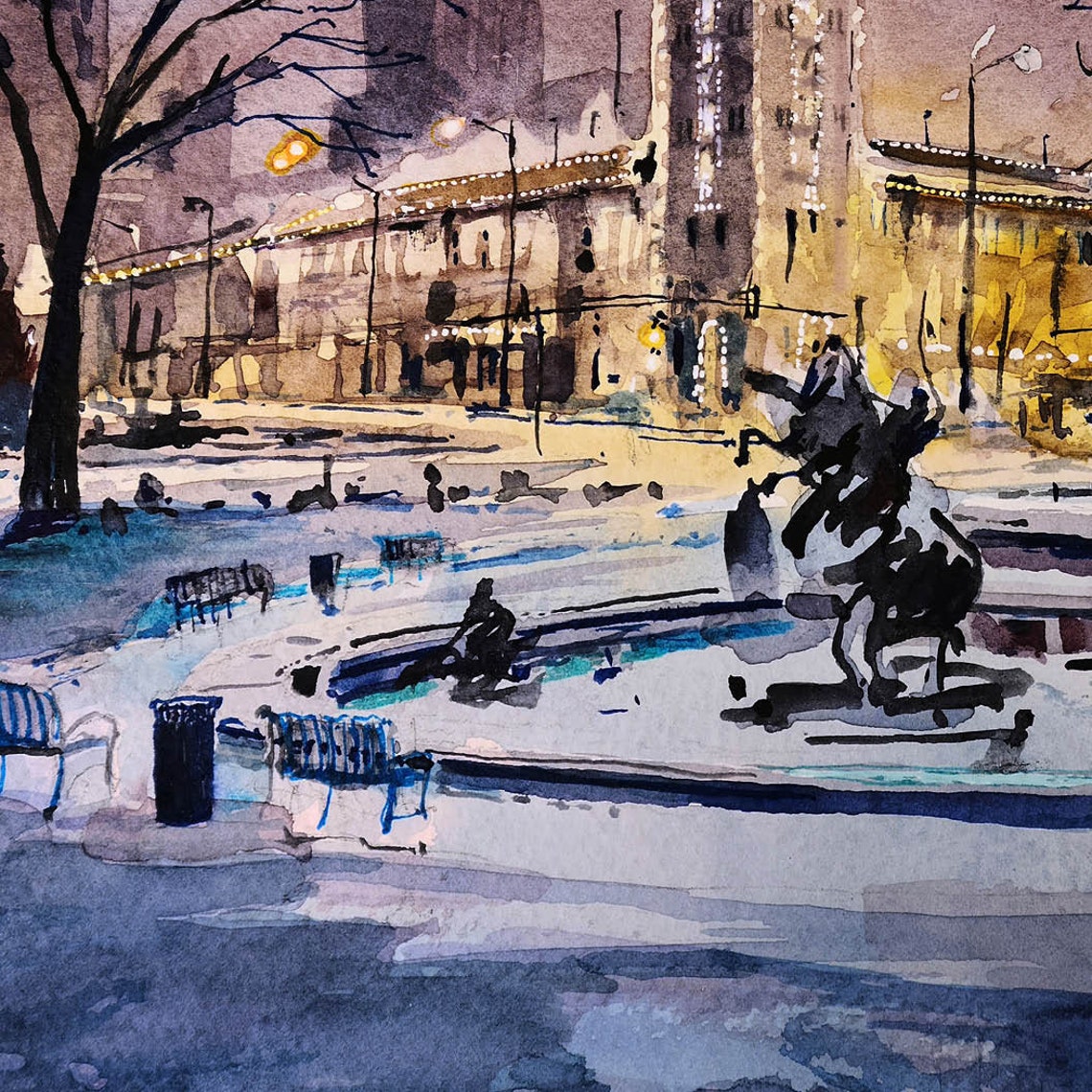 Country Club Plaza Lights Fine Art Print - Etsy