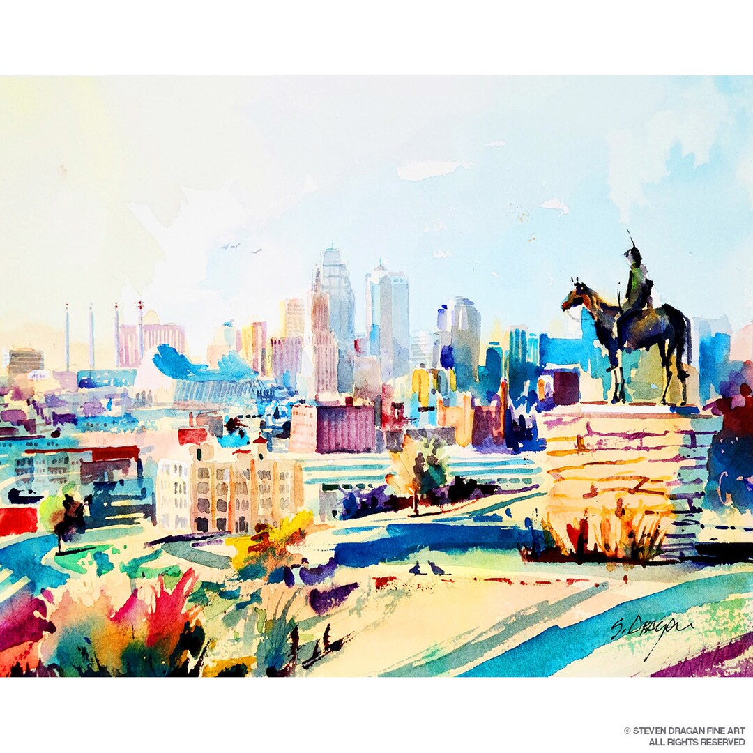 KC Skyline 2 - Fine Art Print - Etsy