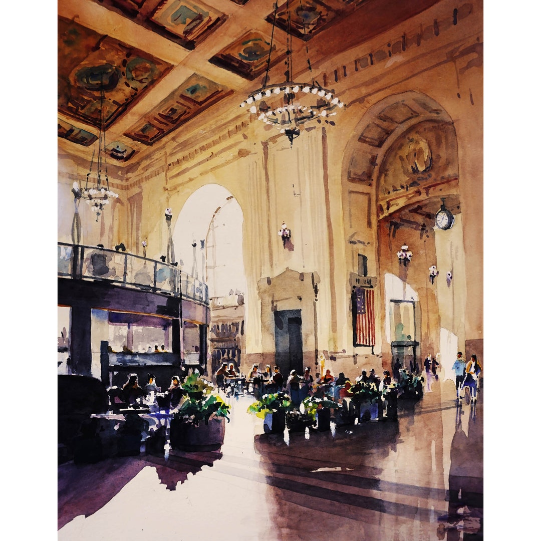 Union Station Hall Kansas City - Giclee Print - Etsy