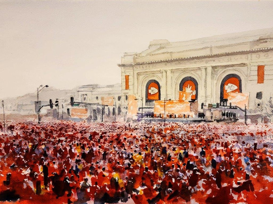 KC Chiefs Celebration Fine Art Print - Etsy