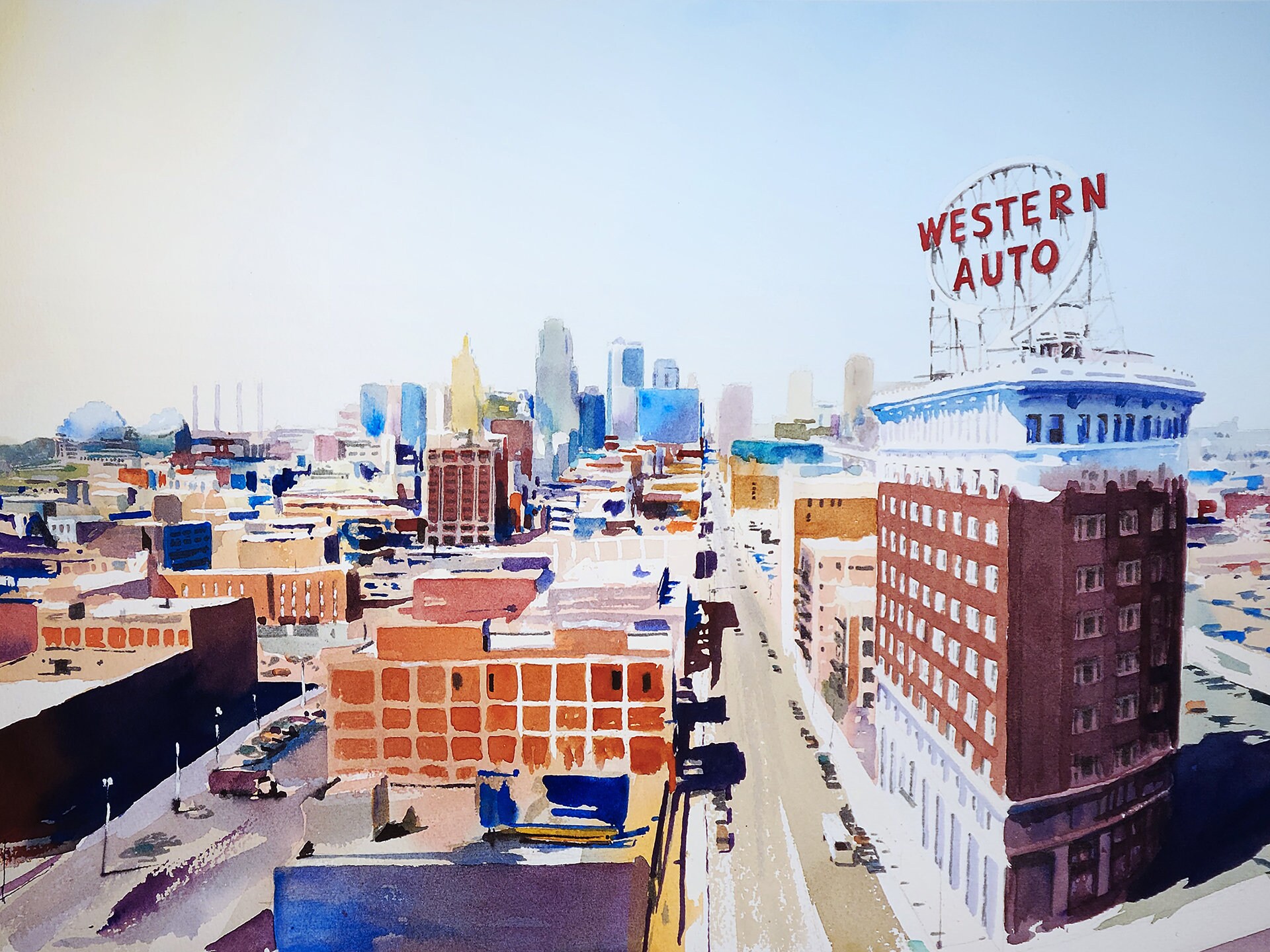 KC Skyline 4 Western Auto Original - Etsy