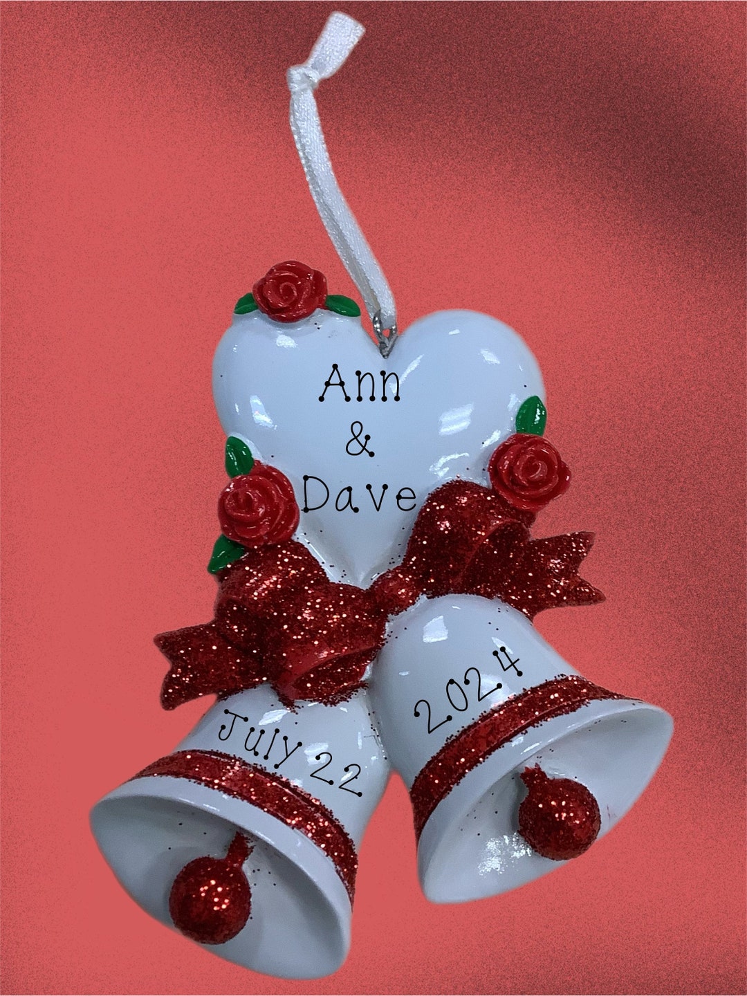 Wedding Bells Personalized Ornament - Etsy