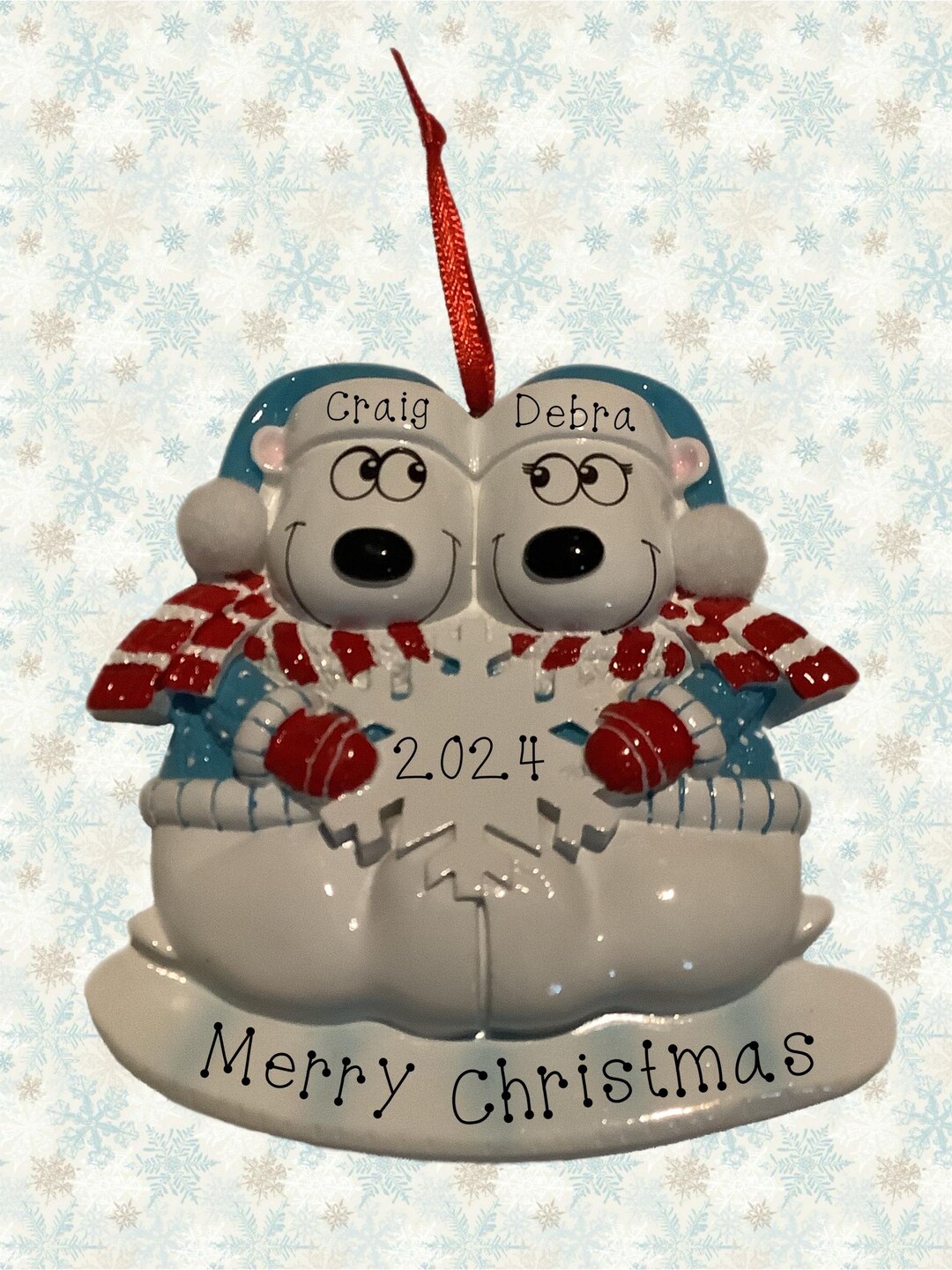 Polar Bears First Christmas Personalized Ornament - Etsy