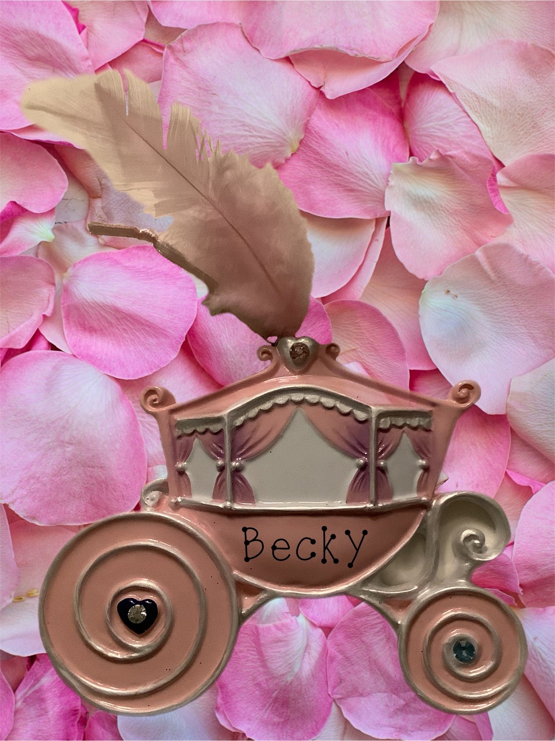 Princess Carriage Personalized Ornament - Etsy
